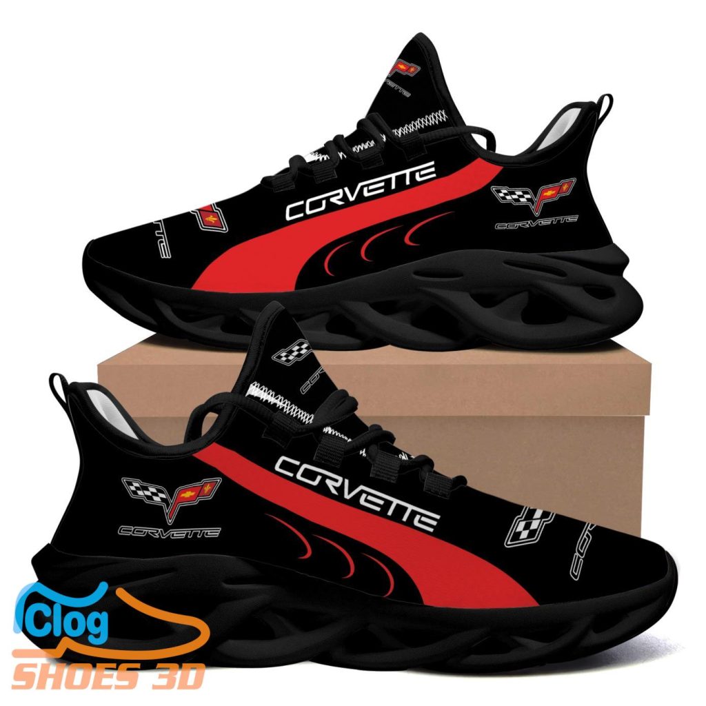 Chevrolet Corvette Running Sneakers Custom Name Car Max Soul Shoes ...