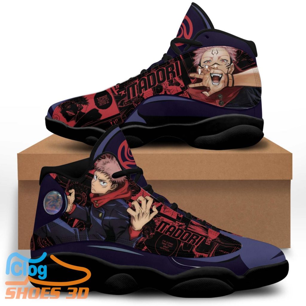 Yuji Itadori X Sukuna Air Jordan 13 Jujutsu Kaisen Anime Shoes ...