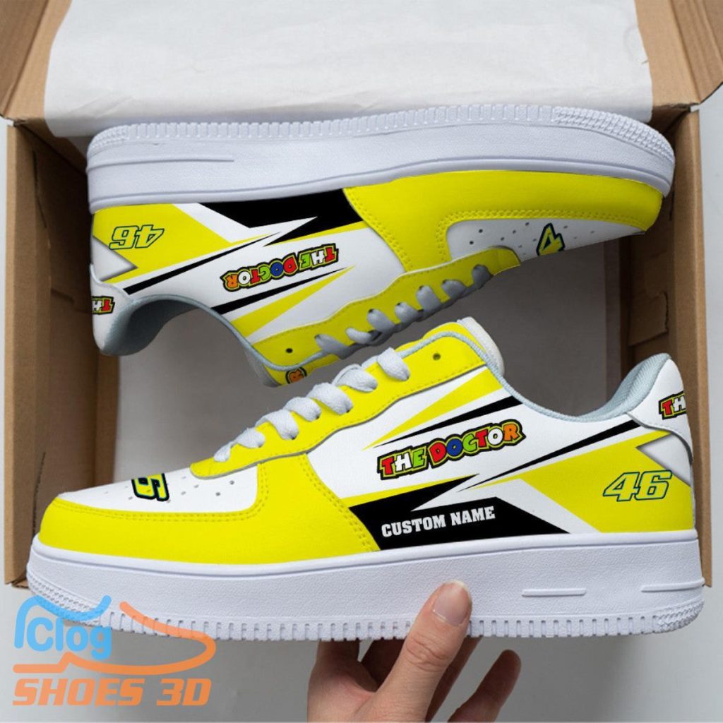 46 The Doctor Valentino Rossi Custom Name Air Force Shoes Sport ...
