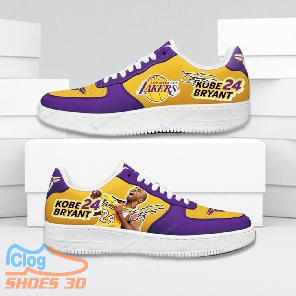 Kobe Bryant 24 Custom Name Air Force Shoes Sport Sneakers For Men Women ...