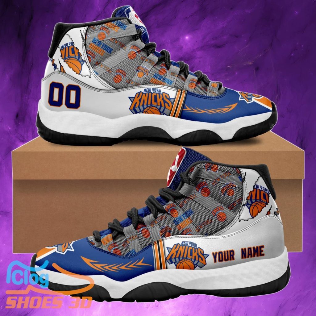 New York Knicks-NBA Playoffs 2023 AirJordan11 Custom Name And Number ...