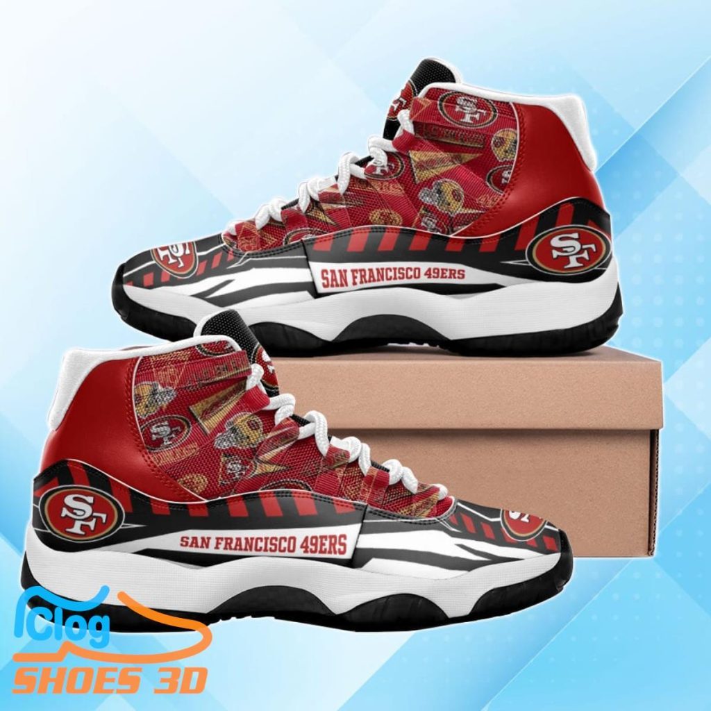 San Francisco 49ers Air Jordan 11 Sneakers Impressive Gift For Friends ...