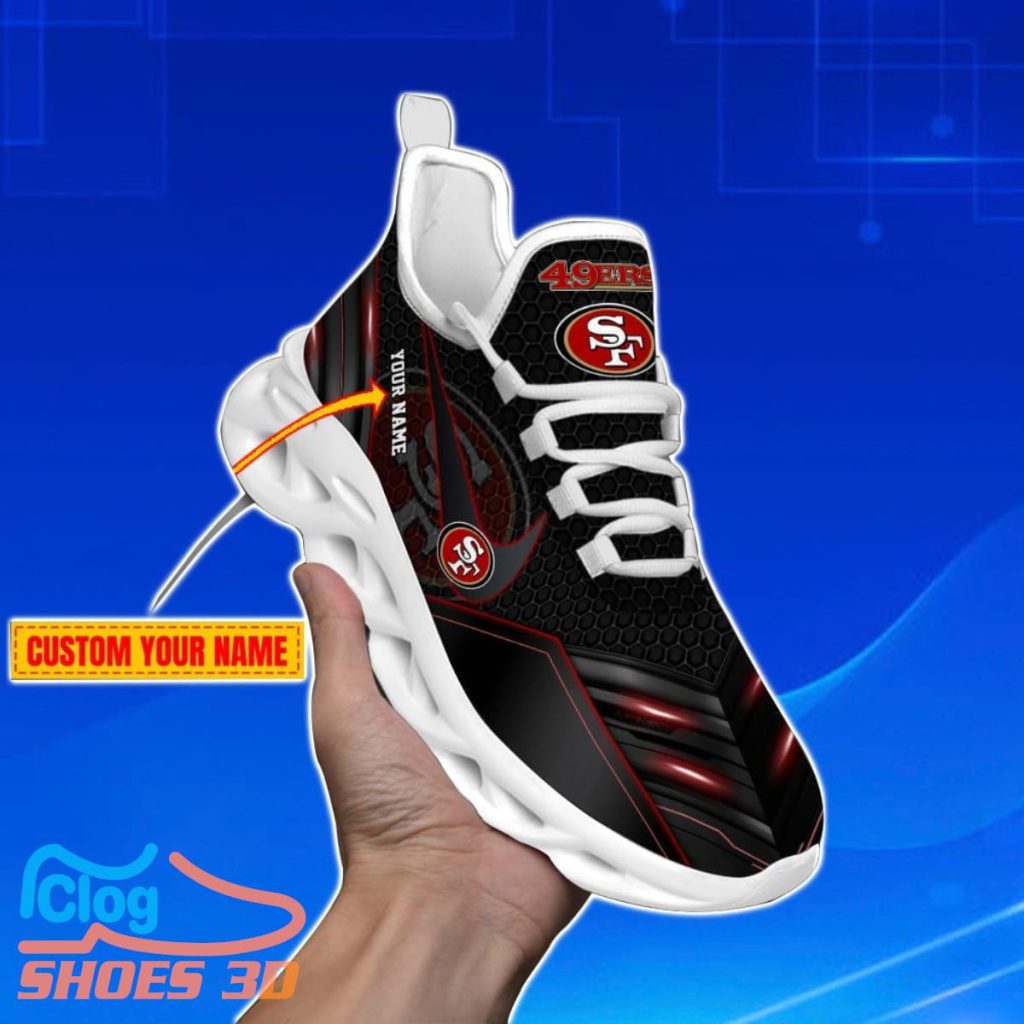 San Francisco 49ers-Personalized NFL Neon Light Max Soul Shoes Best ...
