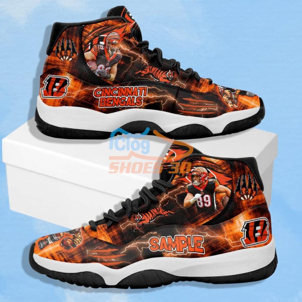 Cincinnati Bengals - Drew Sample Impressive Design Air Jordan 11 Shoes ...