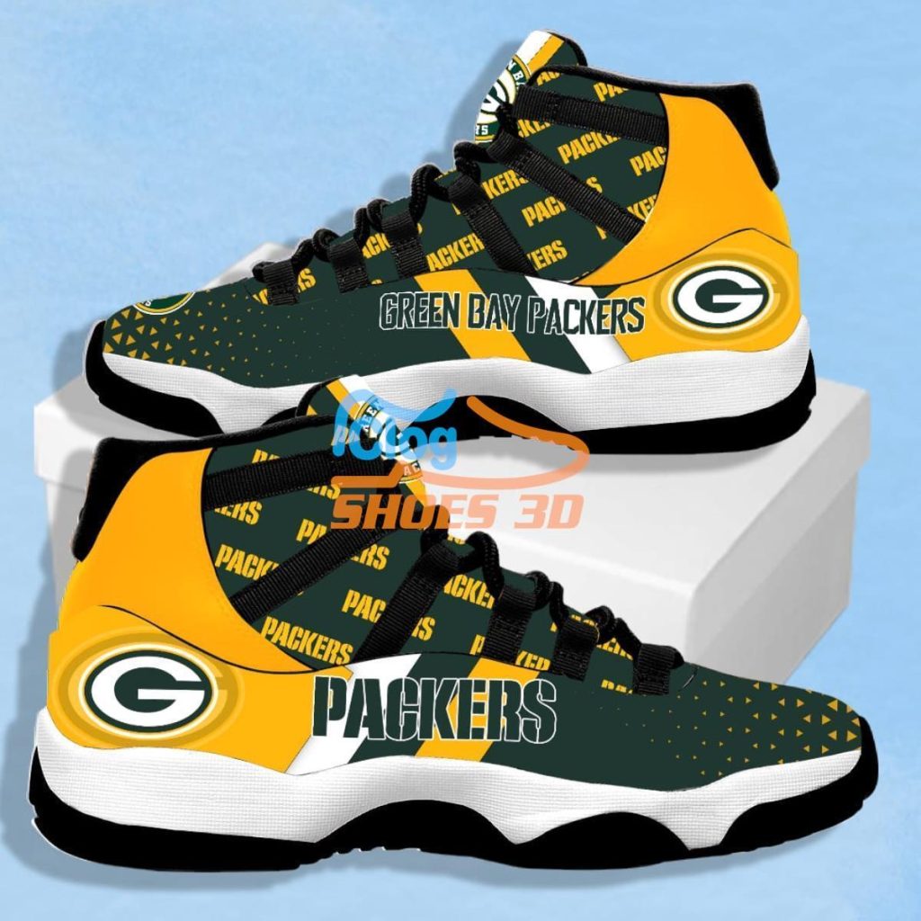Green Bay Packers Fans Air Jordan 11 Shoes - ClogShoes3D