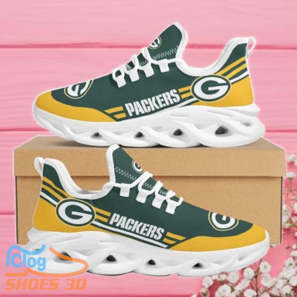 Green Bay Packers NFL Max Soul Shoes - ClogShoes3D