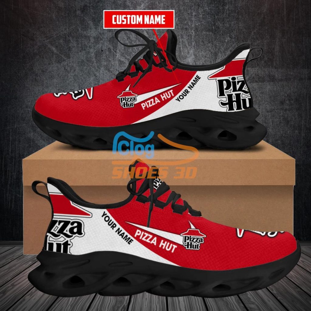 Pizza Hut Max Soul Shoes Casual Custom Name Sneakers - ClogShoes3D